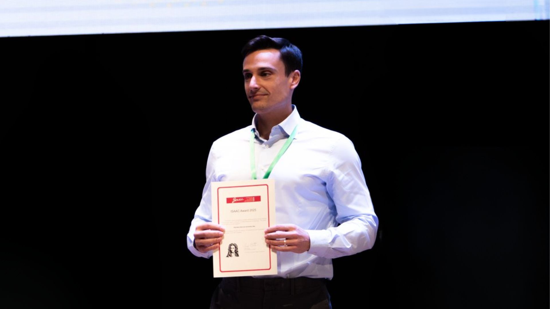 Elia Bruè Honored with ISAAC Award | Bocconi University